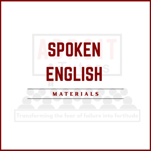 Spoken English Materials Archives - Adroit Tutors